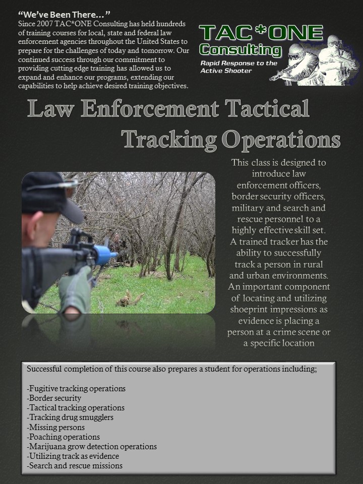 Law Enforcement Tactical Tracking - (CO)