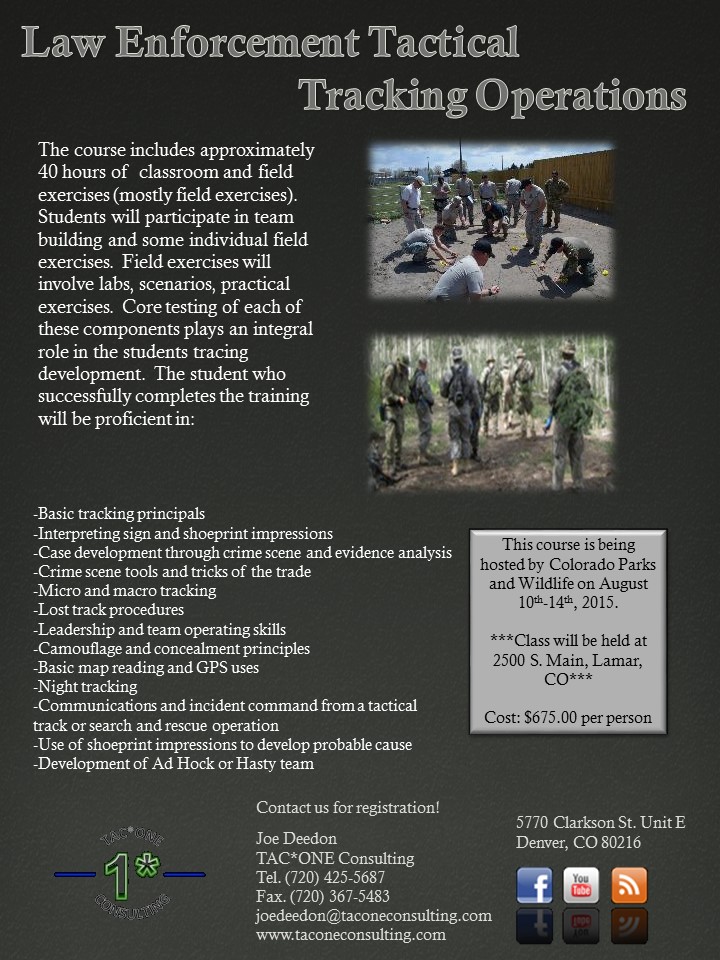Law Enforcement Tactical Tracking - (CO)